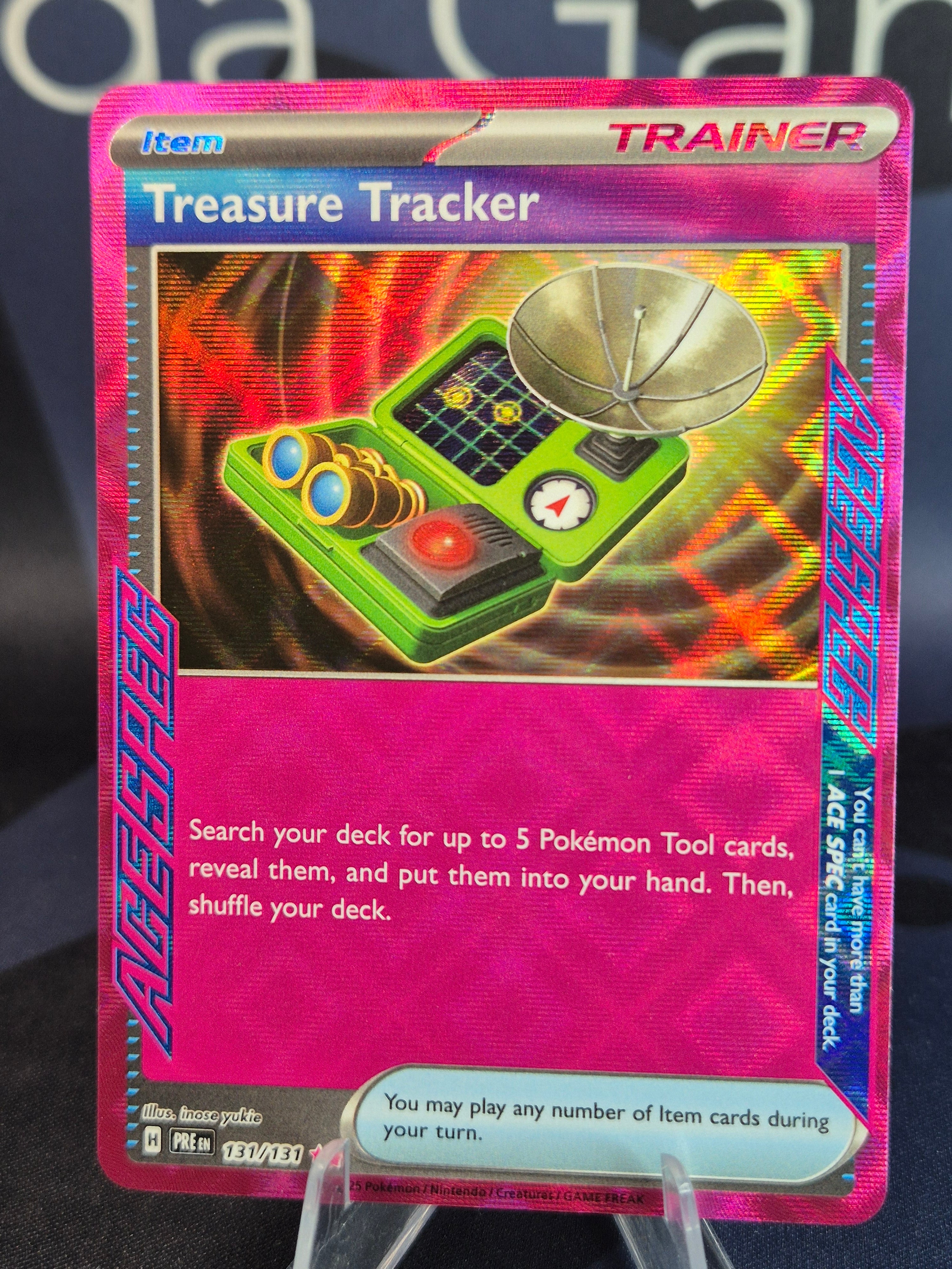 Treasure Tracker 131/131 Prismatic Evolutions Ace Spec – Red Panda Gaming